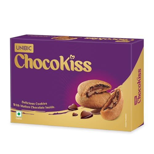 Unibic Foods India Pvt LTD Choco Kiss Cookies 250 Grams, Filled with ...