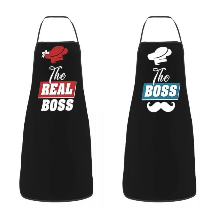 The Real Boss The Boss Apron for Women Men Adult Unisex Kitchen Chef ...