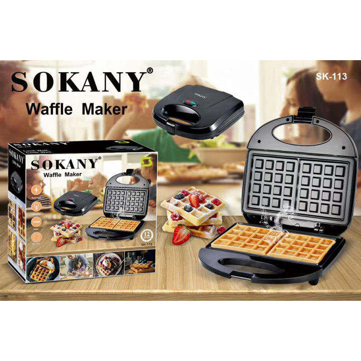 SOKANY Electric Sandwich Maker Waffle Maker Breakfast Machine | Daraz.lk