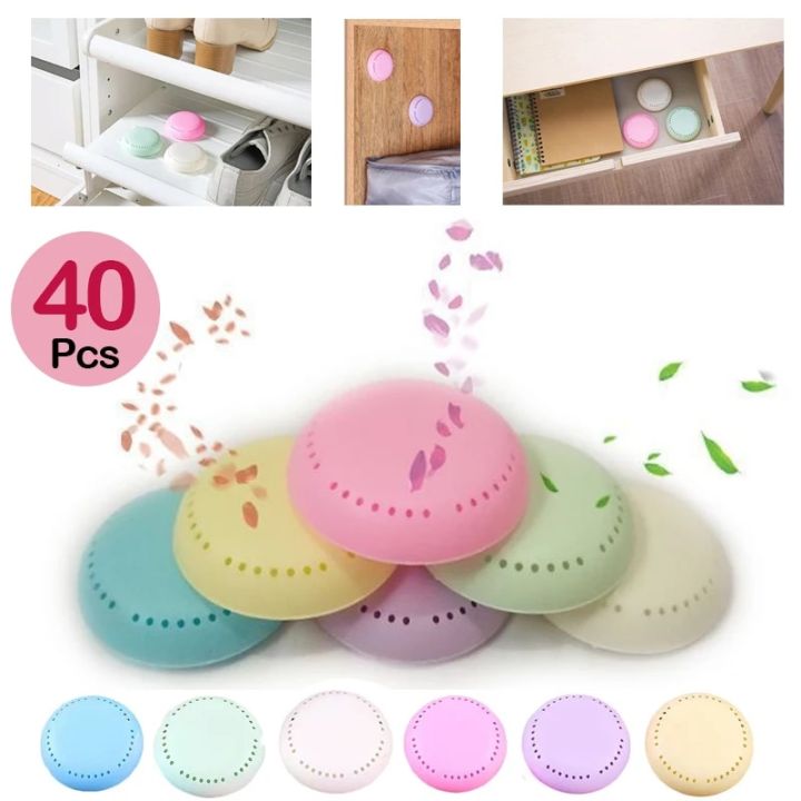 40Pcs Home Aromatherapy Closet Bathroom Sticky Solid Air Freshener ...