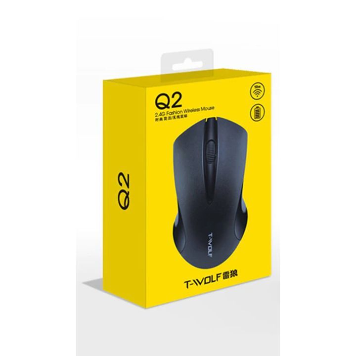T-Wolf Q2 2.4G Fashion Wireless Mouse | Daraz.lk