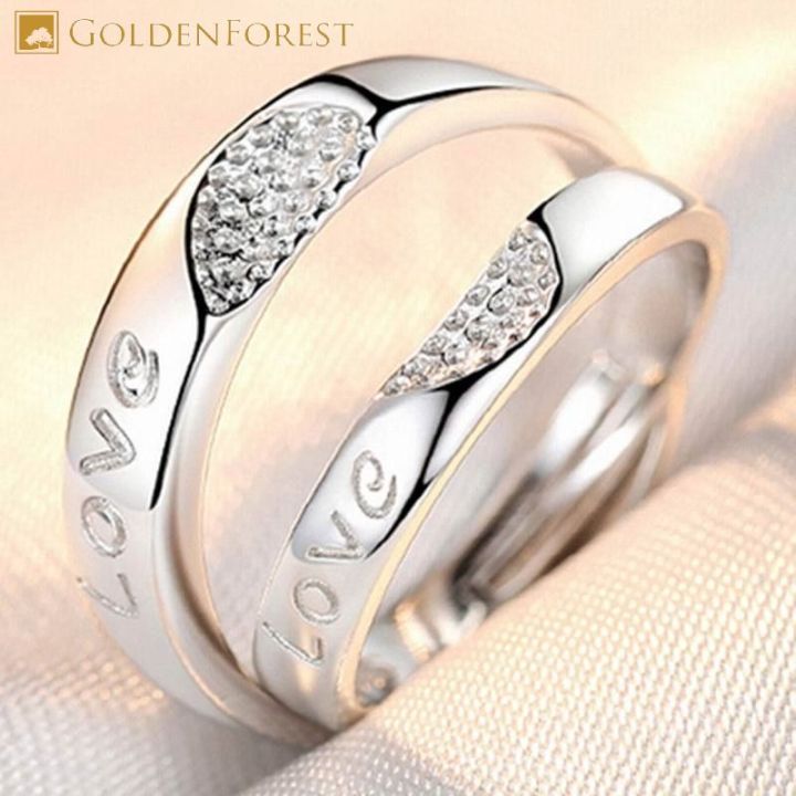 Pair of Love Couple Ring Diamond Ring Proposal Ring | Daraz.lk