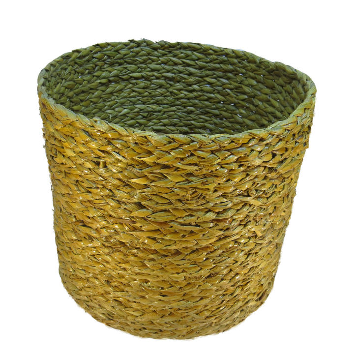 Reed Bucket/ Flower Pot/ Dustbin | Daraz.lk