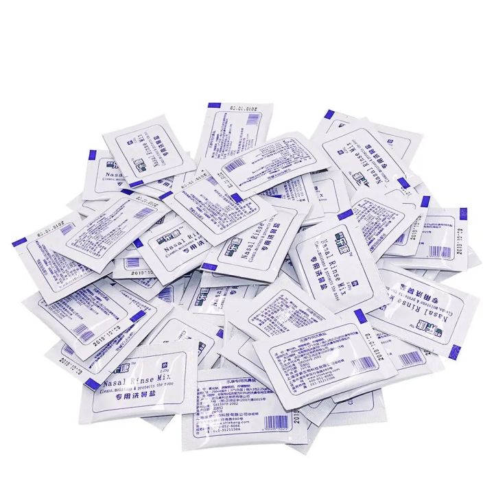 【NEW】 2.25G/Bag Nasal Irrigation Salt Nasal Rinse Mix Wash Salt For ...