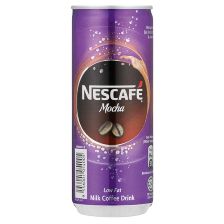 Nescafe Drink Mocha Can, Low Fat Milk Coffee Drink - 240 ML (FROM INDIA ...
