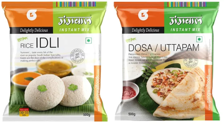 Gangwal Idli Dosa Combo Pack 500gm each | South Indian Instant Mix ...