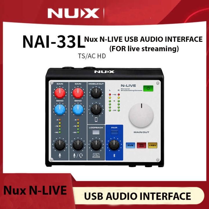 Nux N-LIVE AUDIO INTERFACE - NAI33L(FOR live streaming) Sing live mobile phone sound card | Daraz.lk