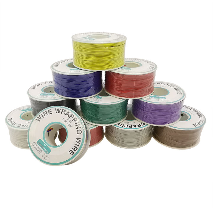 1 Roll 30awg Wrapping Wire Tin Plated Copper Single Core Electronic ...