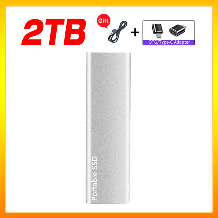 Original Portable External Hard Drive1TB 2TB Mobile Solid State Drive USB 3.1 External hard disk ...