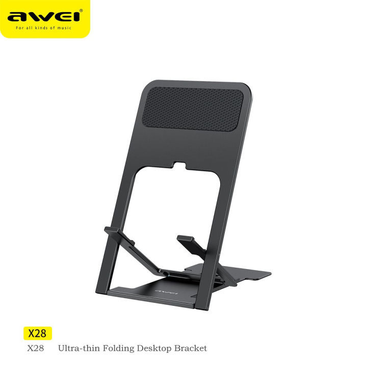 Awei Foldable Tablet Mobile Phone Desktop Phone Stand Mini Universal ...