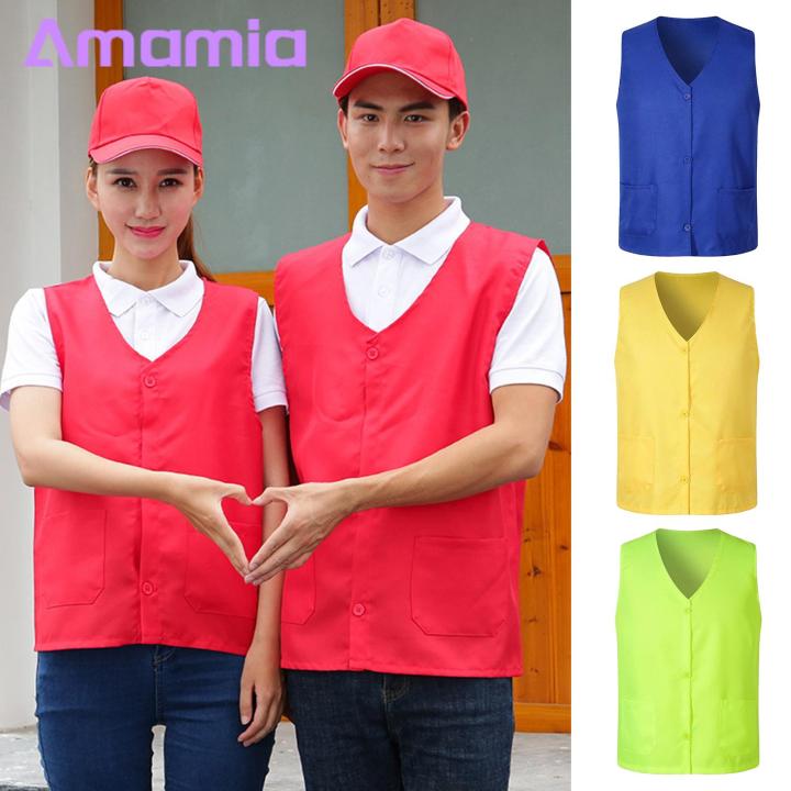 Work Uniform Solid Color Sleeveless Work Uniform Uni Vest | Daraz.lk