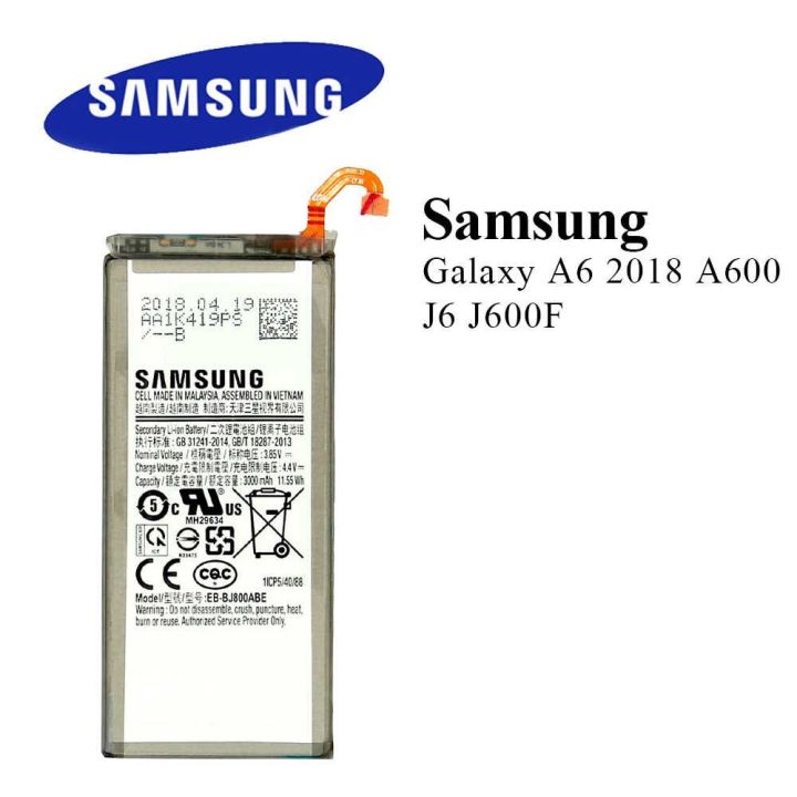Samsung Galaxy A6 (2018) SM-A600 A600F For Galaxy J6 J600F 3000mAh High ...