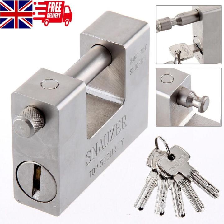 Armoured lock Heavy duty door bolts Tough lock Shutter lock 94mm lock ...