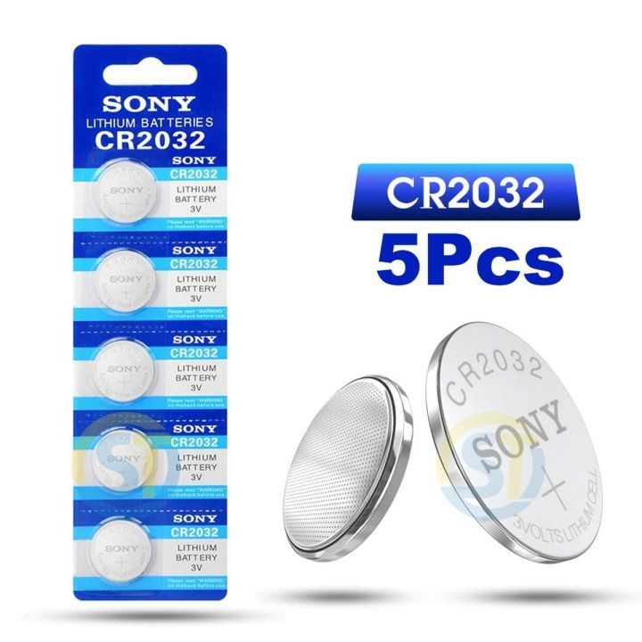 5pcs CR2032 Lithium Coin Cell Batteries - 3V for Motherboard CMOS ...
