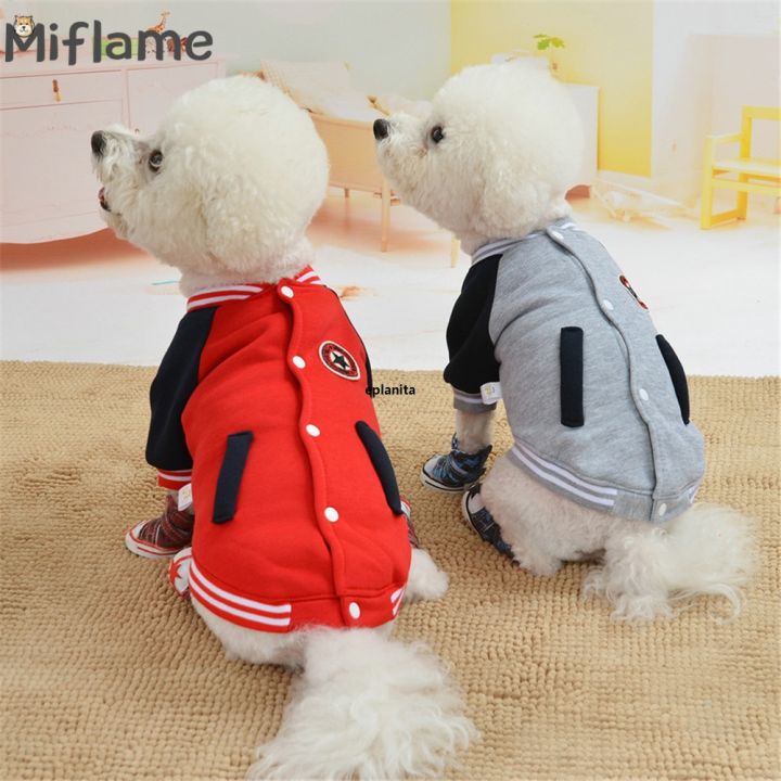 【LKFJ4OPFIR】Miflame Casual Puppy Baseball Jacket Small Dogs Hoodies ...