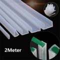 2 meters Durable Multiple Size U-Shaped Rubber Glass Protector Trim ...