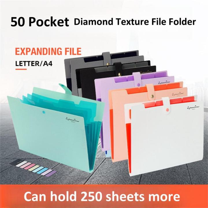 Office supplies Expanding file folder Lightweight Portable A4 size ...