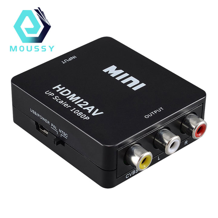 HDMI-compatible To AV RCA CVBS 1080P Upscaler Composite HDTV Audio ...