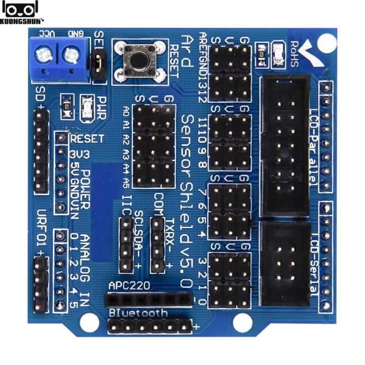 【VA VA VOOM】Sensor Shield V5.0 expansion board UNO MEGA R3 V5 for Arduino electronic building ...