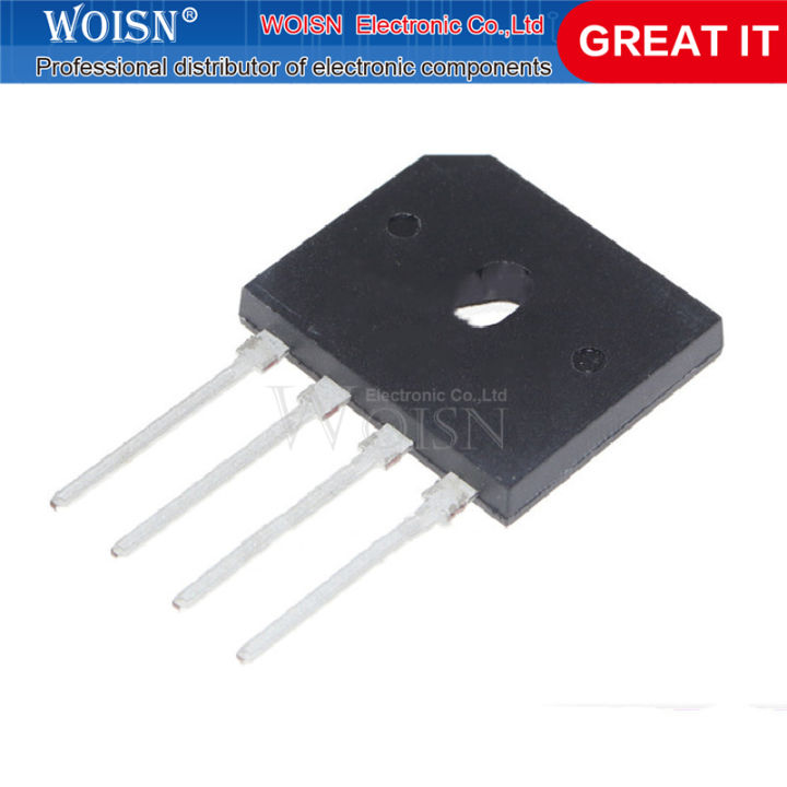 5pcs Straight plug flat bridge bridge stack GBU606 600V 6A SIP4 ...