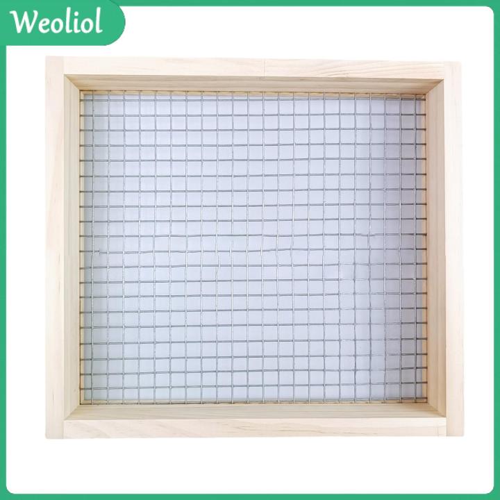 Weoliol- Natural Soil Sieve Multi-purpose Garden Soil Sifter for Rock ...
