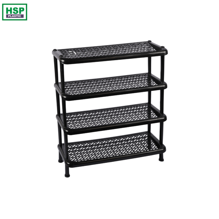 4 LAYER SHOE RACK BLACK -HSP- 24A13 | Daraz.lk