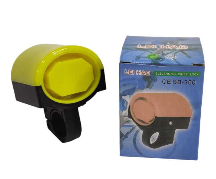 Electronic Bicycle Bell Horn Sound Wheel Lock Beep Beep Beep, Yellow ...