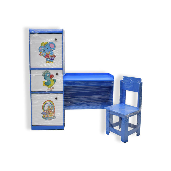 MDF Baby Writing Table&Chair With Cupboard | Daraz.lk