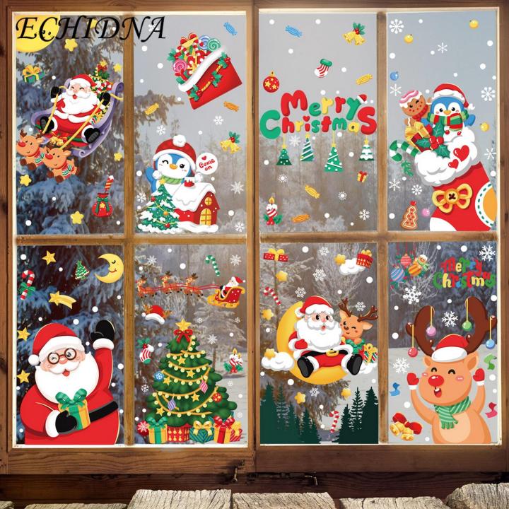 Festive Window Decals Festive Christmas Window Clings Create A Cute ...