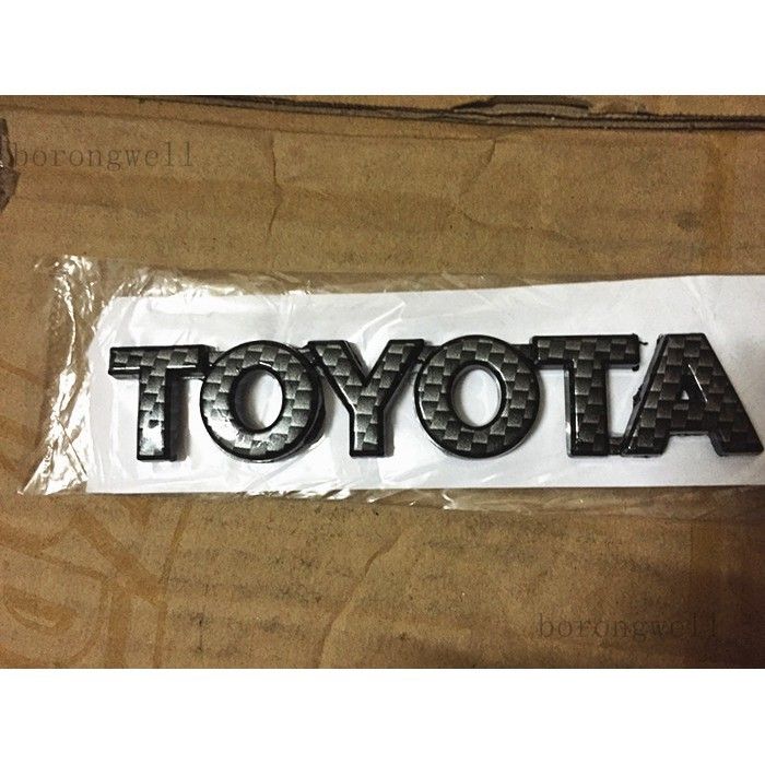 Carbon Fiber TOYOTO Car Side Rear Emblem Badge Stikcer Decal | Daraz.lk