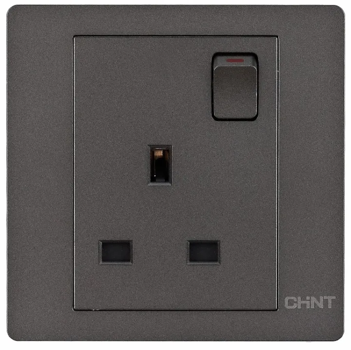 Chint New2 13A Socket (Gray Black) | Daraz.lk