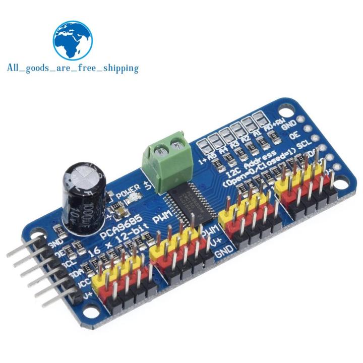 【Hengli jewelry story】TZT 16-Channel 12-bit PWM/Servo Driver - I2C inter for Arduino Raspberry ...