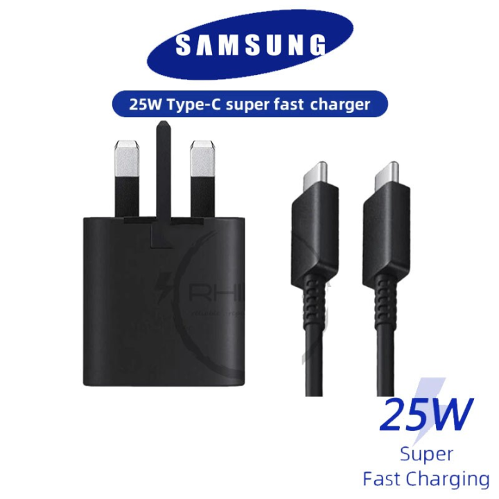 Orignal Samsung 25W PD Fast Charging Type C Power Adapter with Type C ...