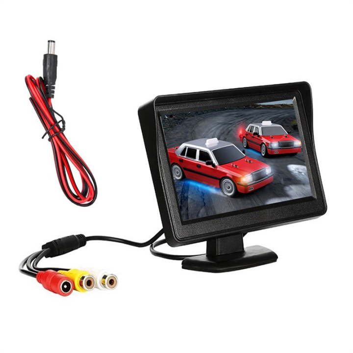 (GGBR)-DC 9V-24V 4.3 Inch Car Rearview Monitor Kit TFT LCD Car Rear ...