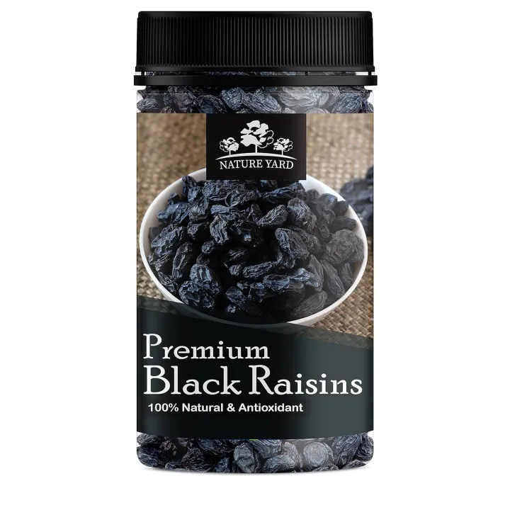 NATURE YARD Black Raisins Seedless/kali kismis/kishmish dry fruit ...