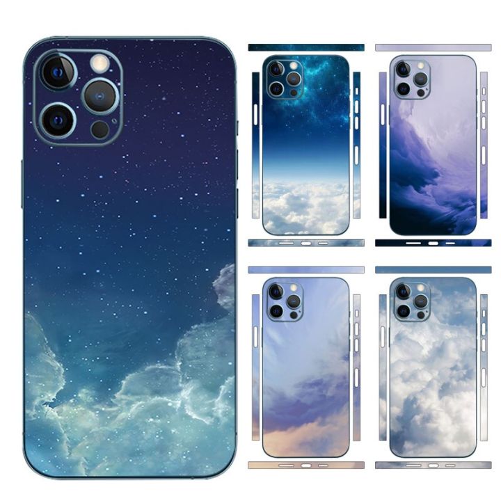 Blue Sky Decal Skin for iPhone 13 12 11 Pro XS Max X XR Back Screen ...