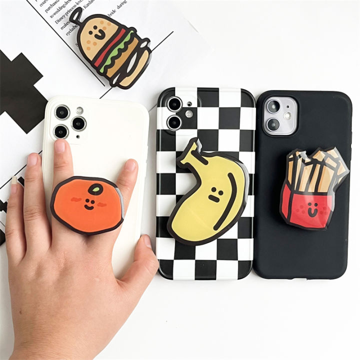 Glossy Banana Chips Foldable Stretch Grip Tok Phone Holder Finger Ring ...