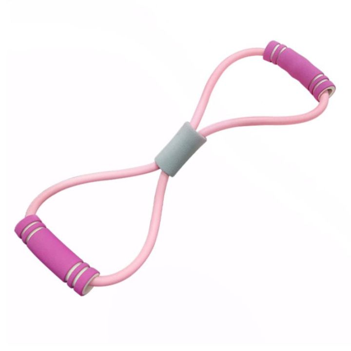 8-shaped Tension Rope Breast Expander Yoga Bodybuilding Tools Figure ...