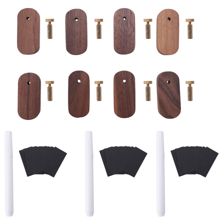 Retail Display Price Tag Stands Kit with Handmade Walnut Wood Tabletop ...
