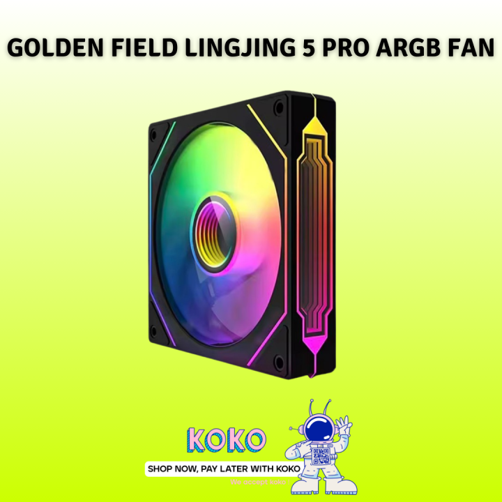 GOLDEN FIELD LINGJING 5 PRO ARGB FAN | RGB Gaming Cooling Fan | Daraz.lk