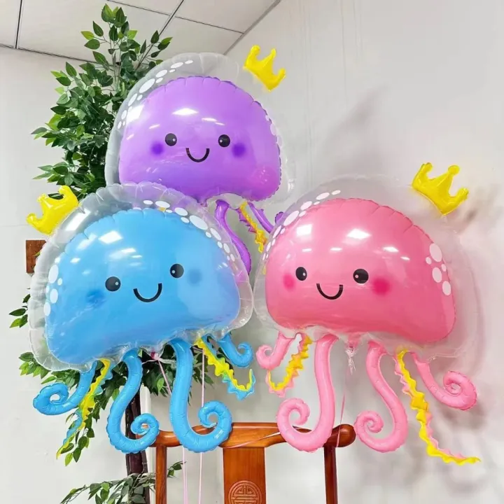 Holiday Decor Cute Octopus Bubble Balloon Plastic Inflatable Balloon ...