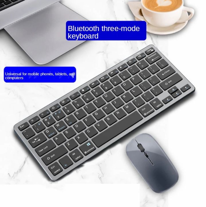 Three-mode Wireless Keyboard and Mouse Combo BT3.0 BT5.0 2.4GHz ...