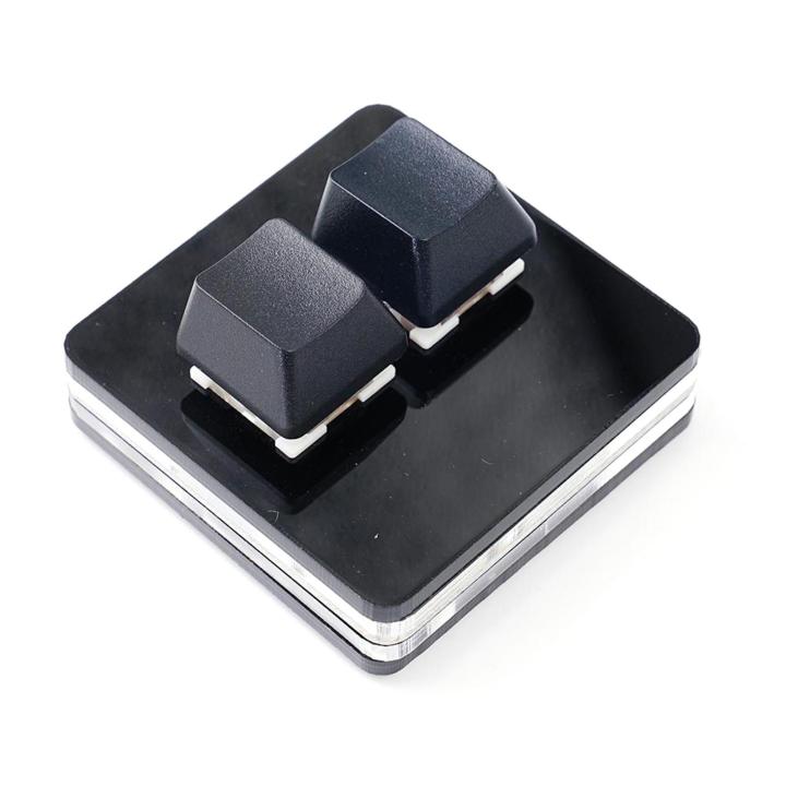 Black 2 Keys Mini Keypad Red/Silver Switch OSU Programmable Gaming ...