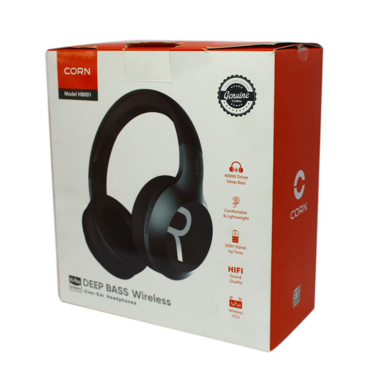 Corn Over Ear Headphone With Deep Base Wireless - HB001 | Daraz.lk