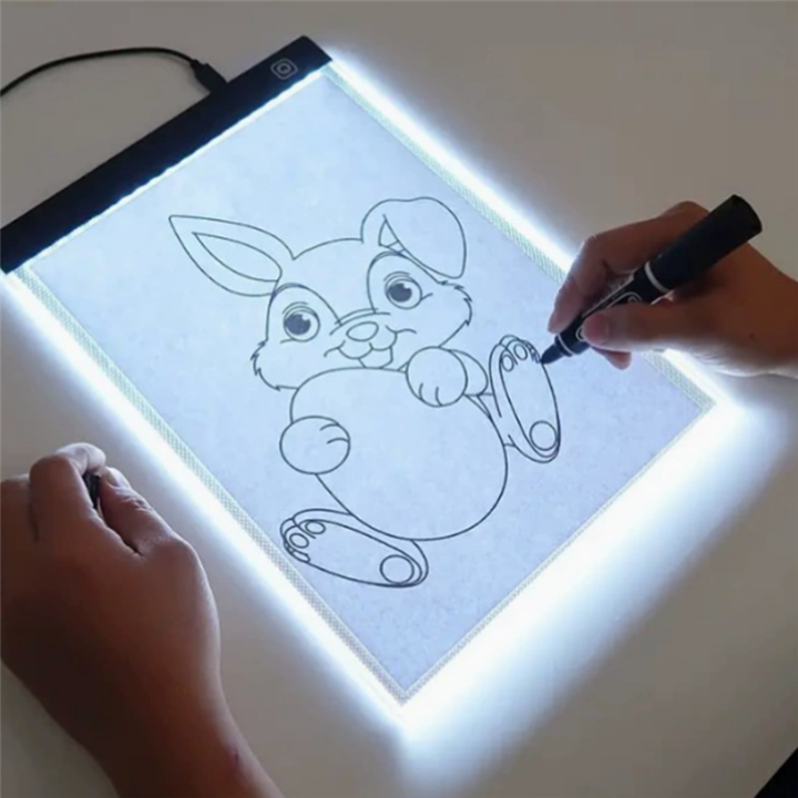 A5 Three Level Dimmable Led Light Pad Drawing Board Pad Tracing Light ...