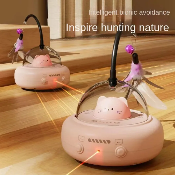 Smart Red Dot Laser Intelligent Interactive Cat Toy Obstacle Avoidance ...