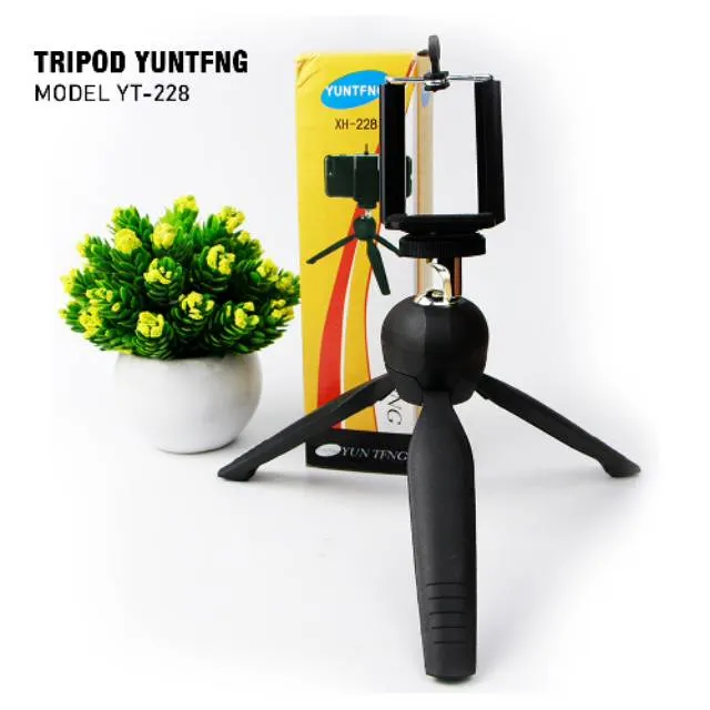 Universal Tabletop Mini Tripod with Mobile Attachment Mount -Yuntfng ...