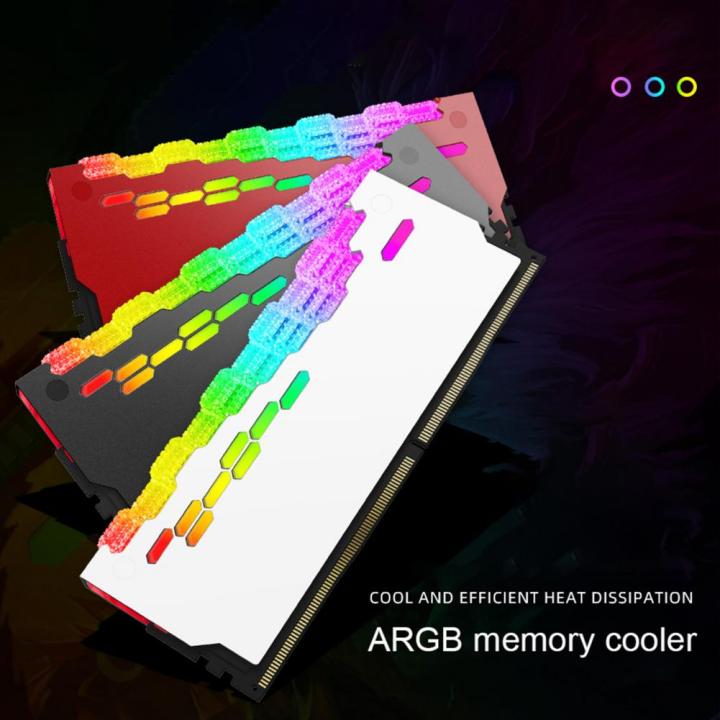 Coolmoon Ra-2 Memory Ram Heatsink Ram Rgb Ddr3 Ddr4 Memory Cooling Heatsink Cooler Ram Radiator ...
