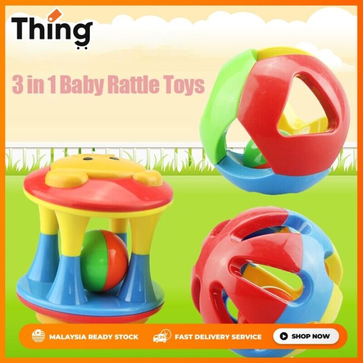 Baby Care 3 in 1 Baby Infant Cute Bear Rattle Bell Sound Toy Toddler ...