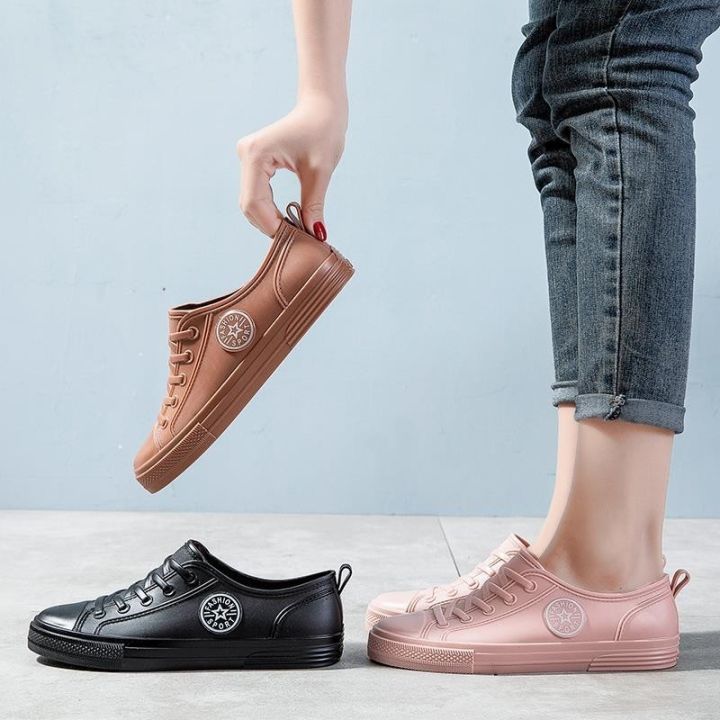 Women's Rain Boots Kitchen Anti-Slip Spring and Summer Four Seasons ...